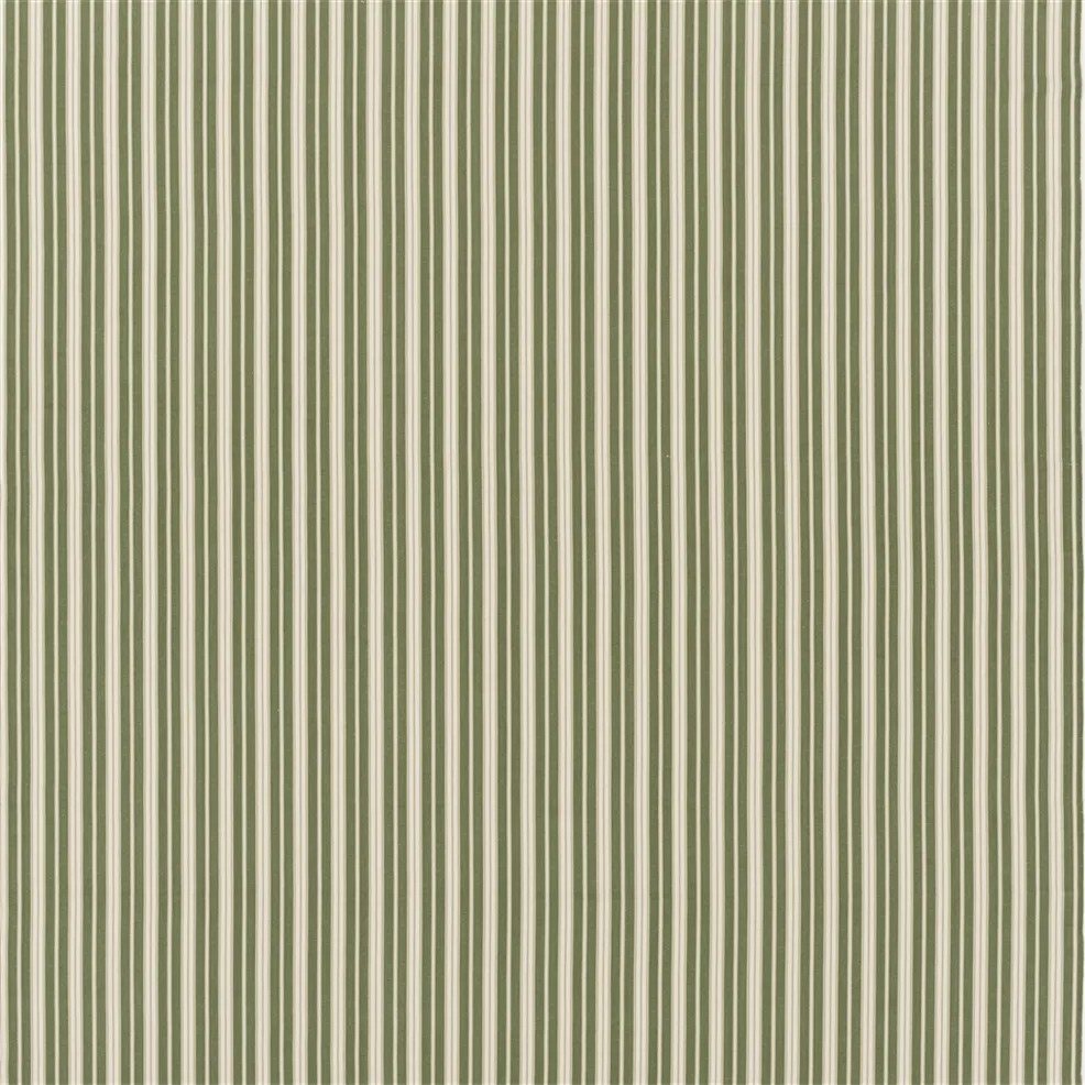 Conduit Stripe - Moss fabric | Studio Stripes | Designers Guild