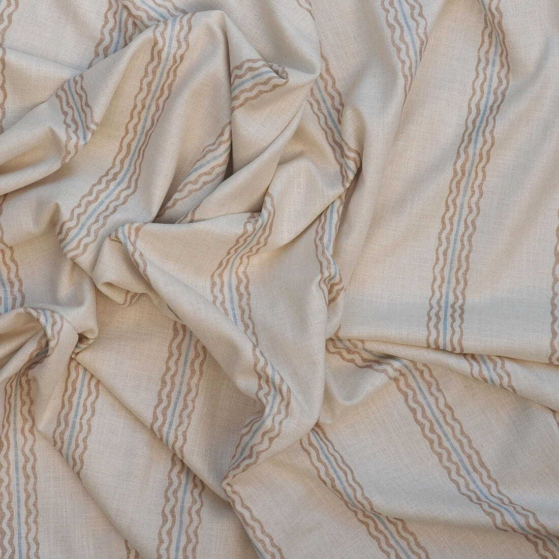 Rhubarb - Stone/Sky fabric | Meadow Farm | Andrew Martin