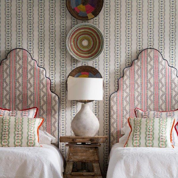 Hearty Wallpaper - Periwinkle wallpaper | Harvest Noon | Andrew Martin