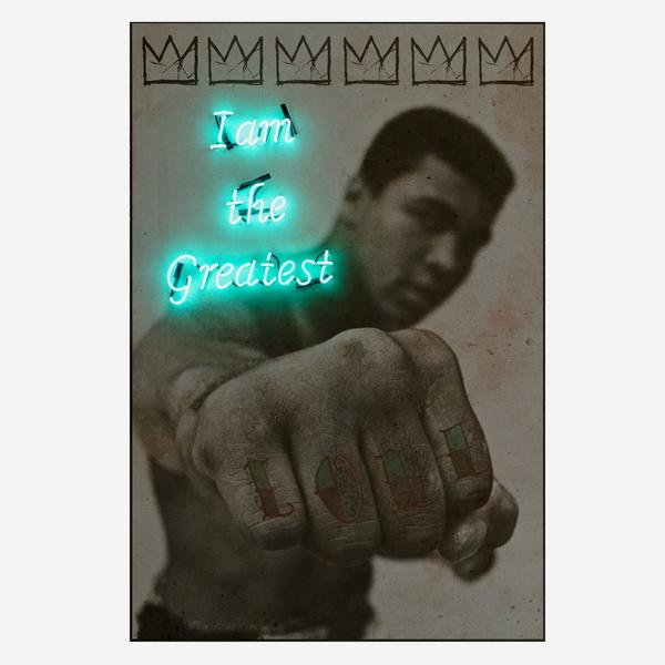 Muhammad Ali Neon Artwork