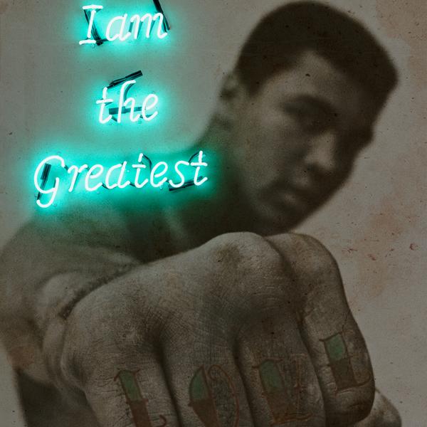 Muhammad Ali Neon Artwork
