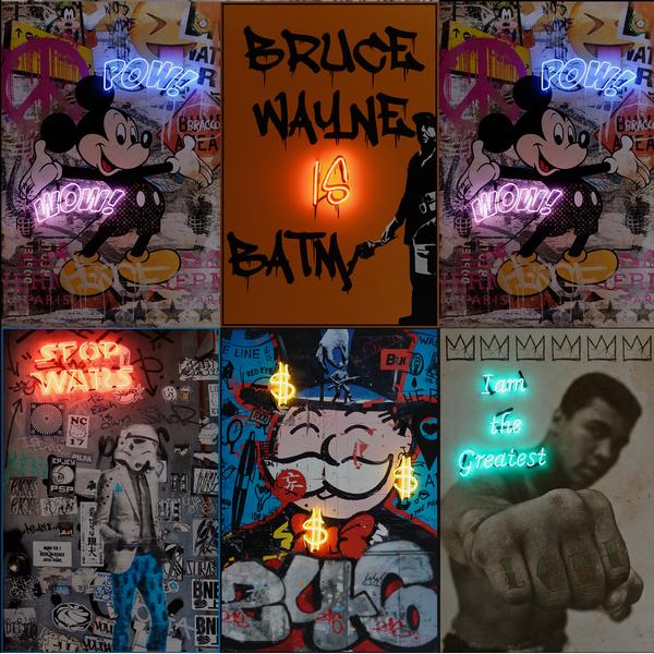 Muhammad Ali Neon Artwork