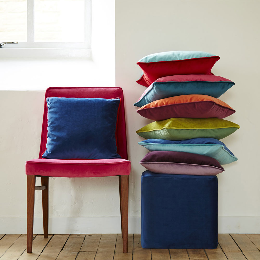 Velour - Azure fabric | Velour | Prestigious Textiles