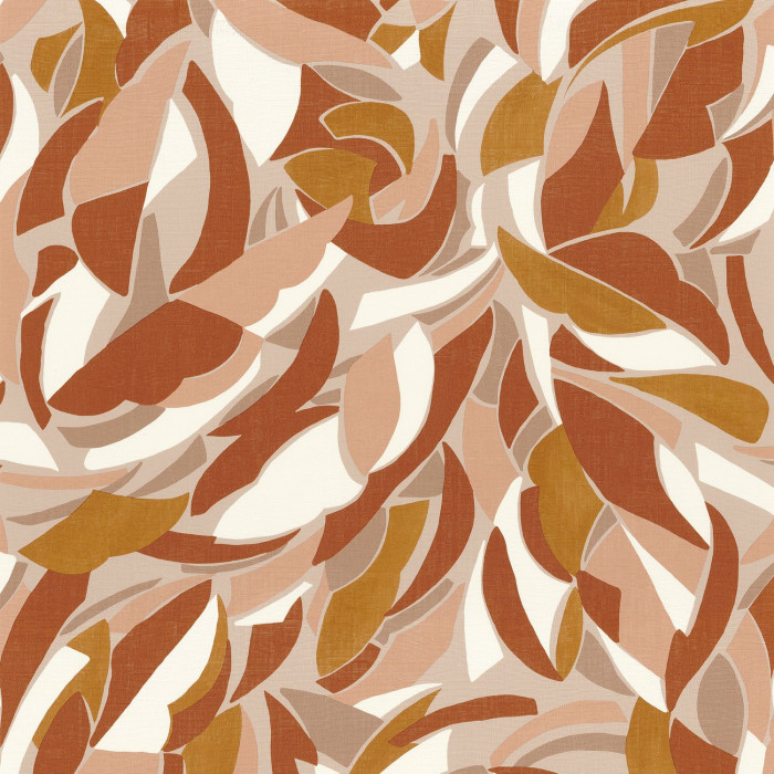Collage - Terracotta wallpaper | L’Atelier | Casamance