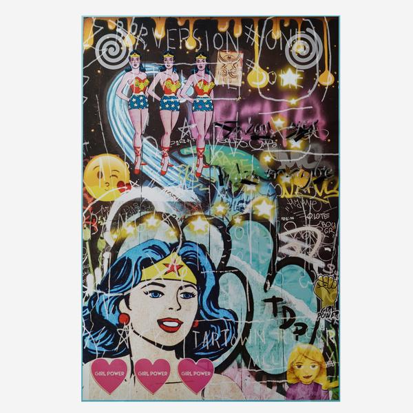 Wonder Woman Neon Artwork