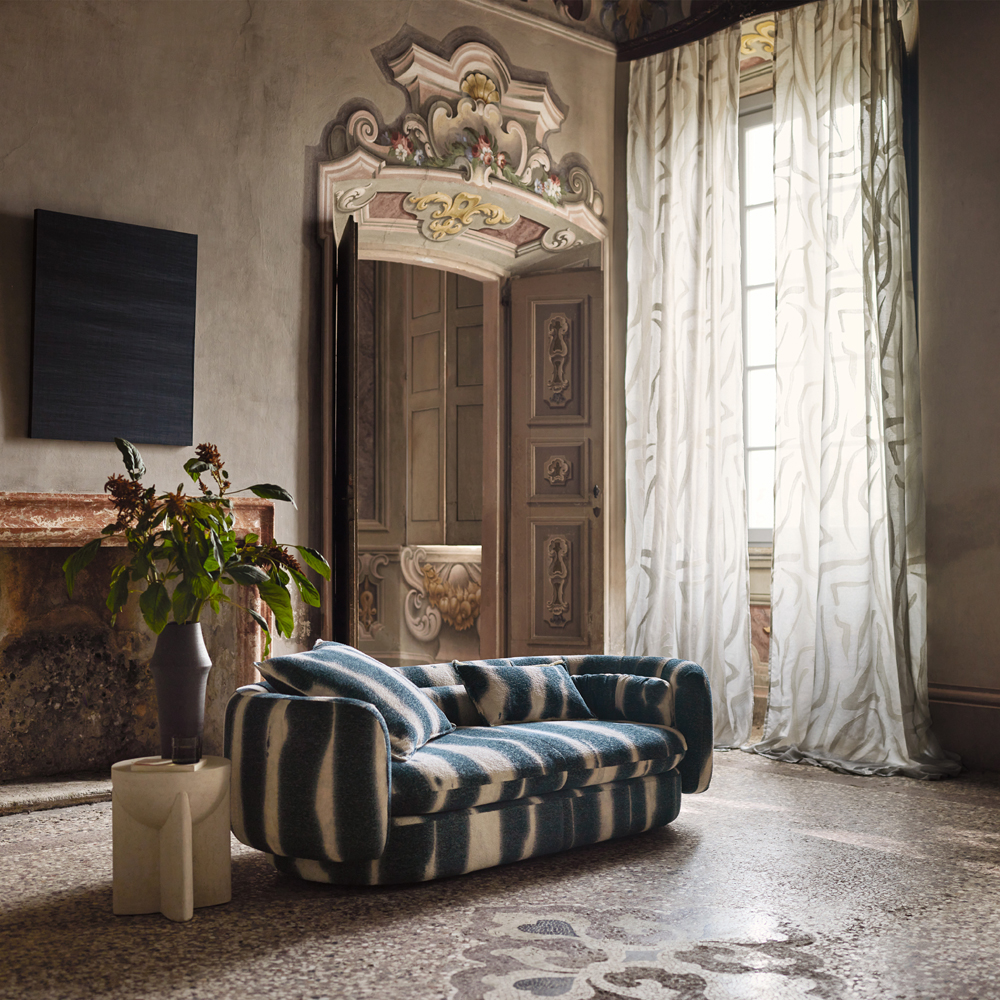 Contour Sheer - Mojave fabric | Tsauri - Fabrics | Black Edition