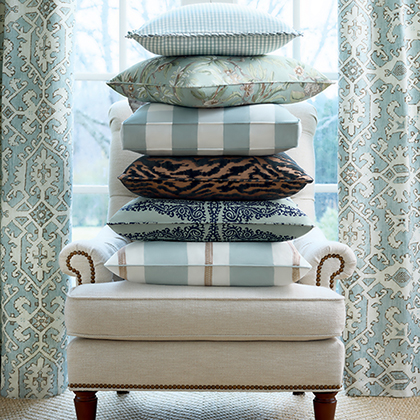 Pontorma - Robin's Egg fabric | Devon Fabrics | Anna French