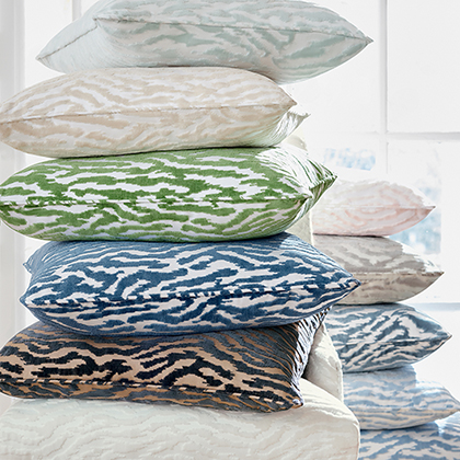 Tadoba Velvet - Kelly fabric | Devon Fabrics | Anna French