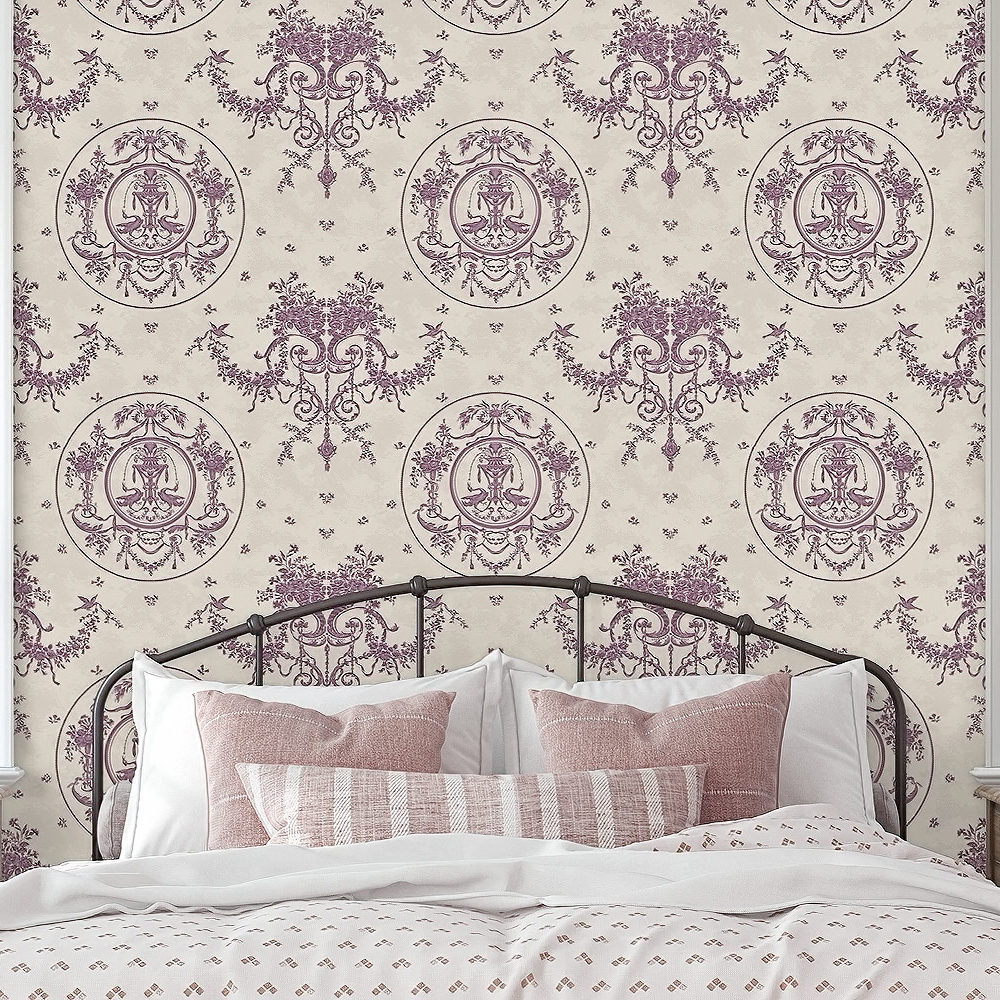 Albertina - Damson wallpaper | Birchgrove Wallpaper | The Design Archives