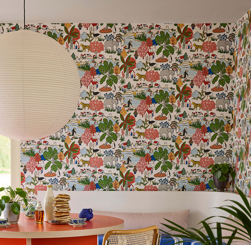 Animal Kingdom - Atomic wallpaper | Storybook | Little Greene Paint Company