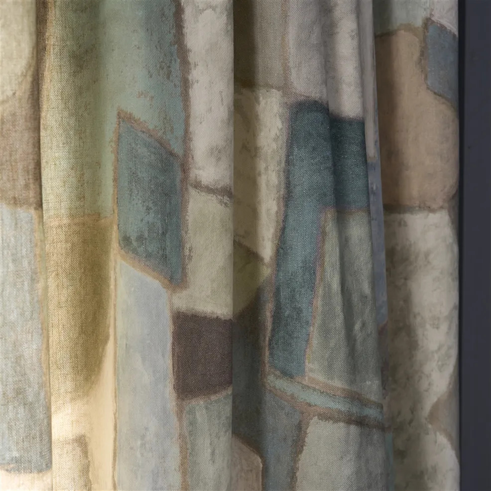 Clay Collage - Ecru fabric | Pottery Studio Fabrics | Designers Guild