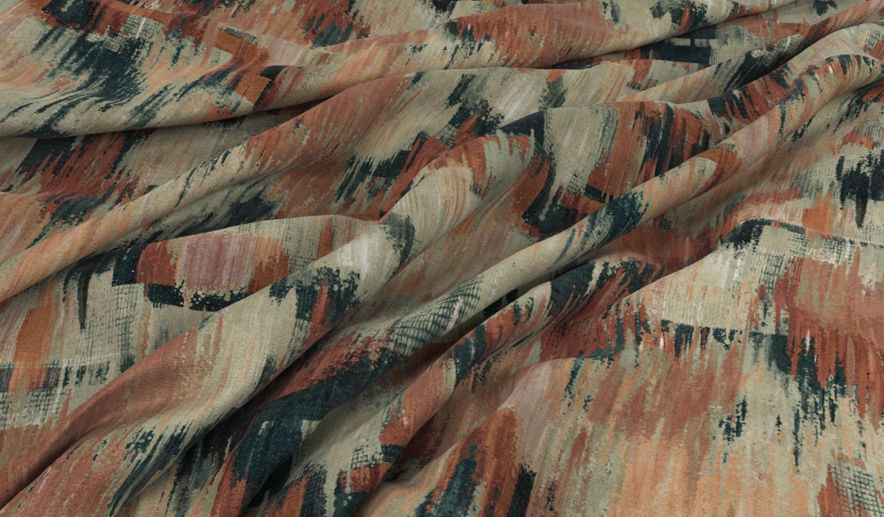 Arcadia - Amber fabric | Cornucopia | Warwick