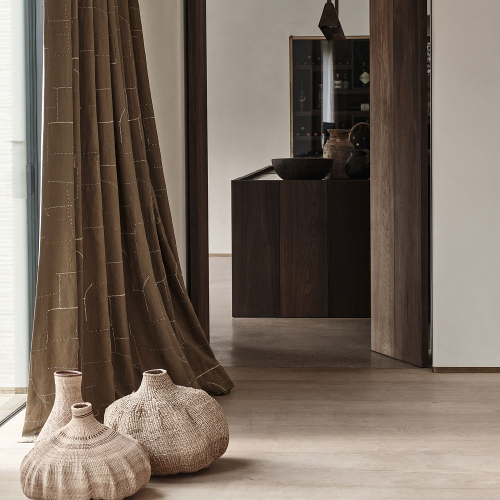 Atlas - Cumin fabric | Eclectic Embroideries | Mark Alexander