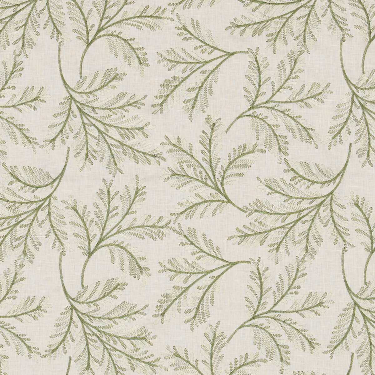 Chelsea Fern - Green fabric | Ashmore | GP & J Baker