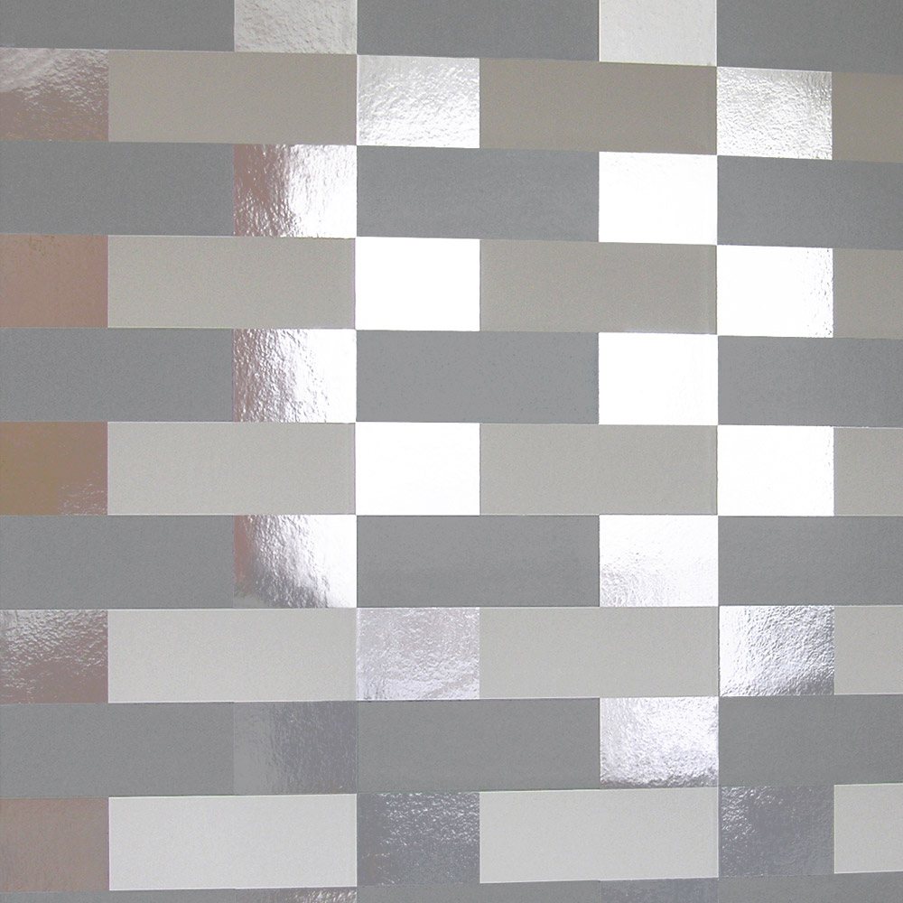 Block - Grey/White/Silver wallpaper | Wallpaper by Erica Wakerly ...