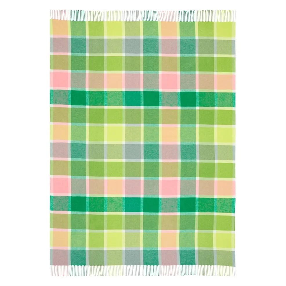 Bridgeport Lime - Throw | Designer Throws