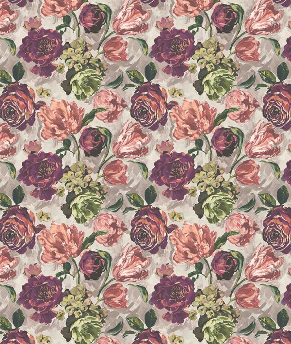 Bronte - Violet wallpaper | Arley House Wallpaper | Arley House