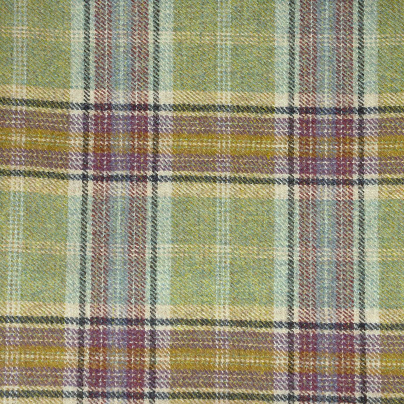 Balmoral - Olivine fabric | Highland Wool | Chess Designs