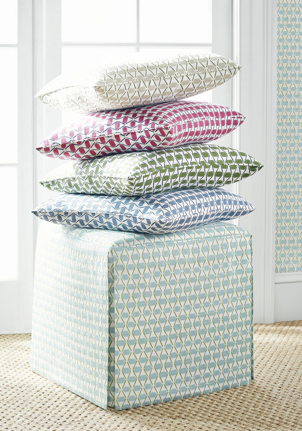 Denver - Blue fabric | Canopy Fabrics | Thibaut