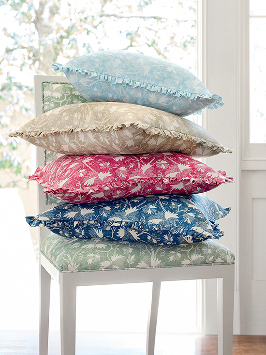 Chester - Raspberry fabric | Indienne Fabrics | Thibaut