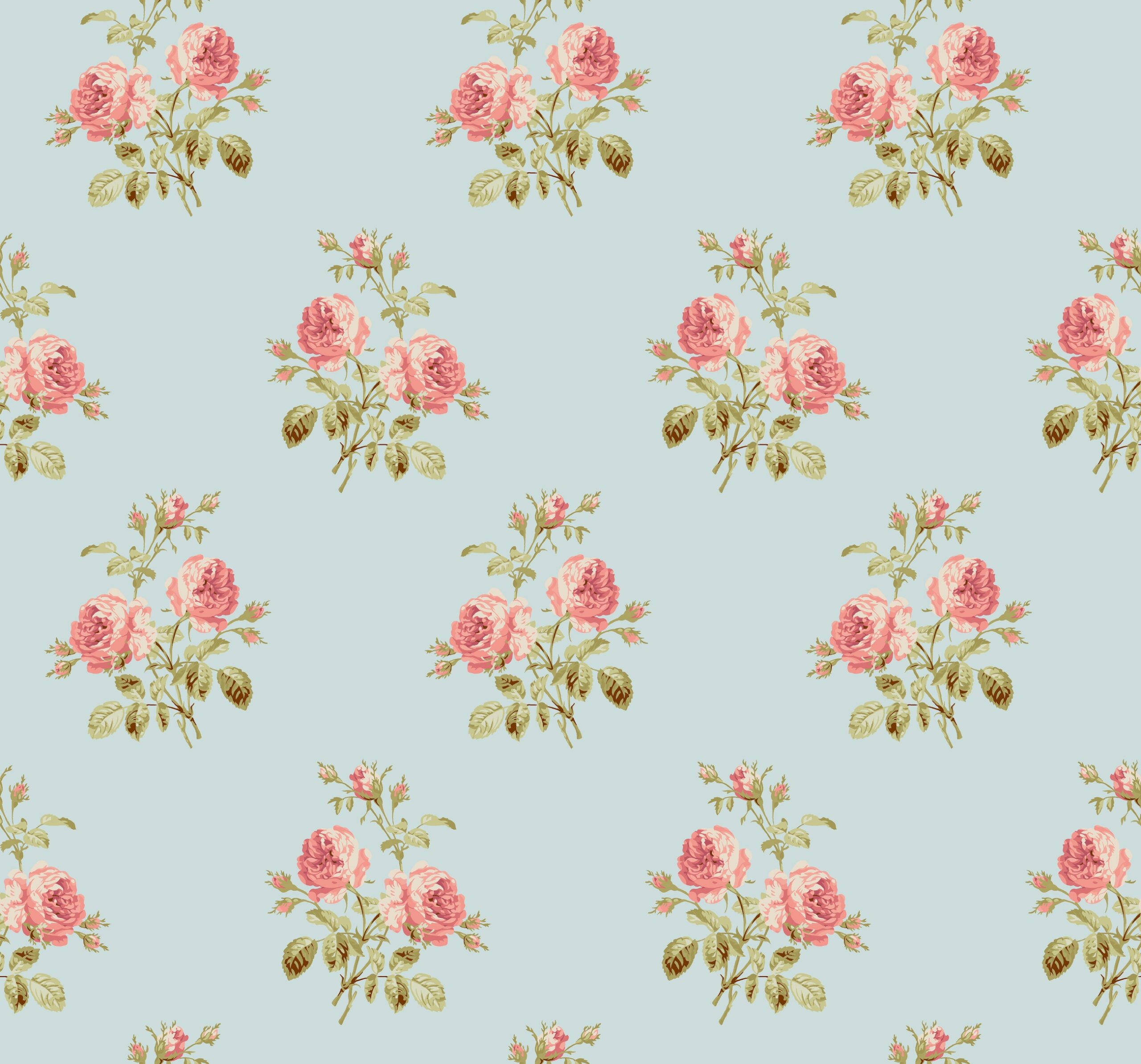 Chloe - Coral wallpaper | Spring Garden Wallpaper | The Design Archives