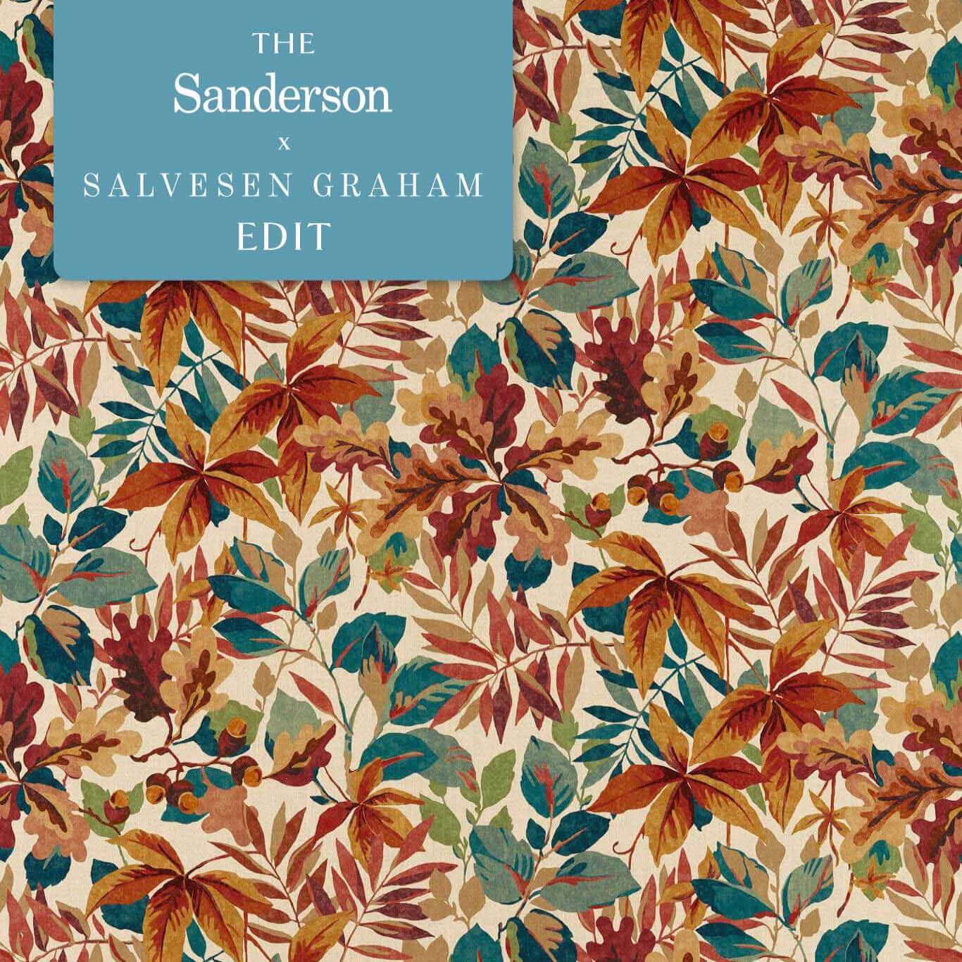 Robin's Wood - Russet fabric | Arboretum Fabrics | Sanderson