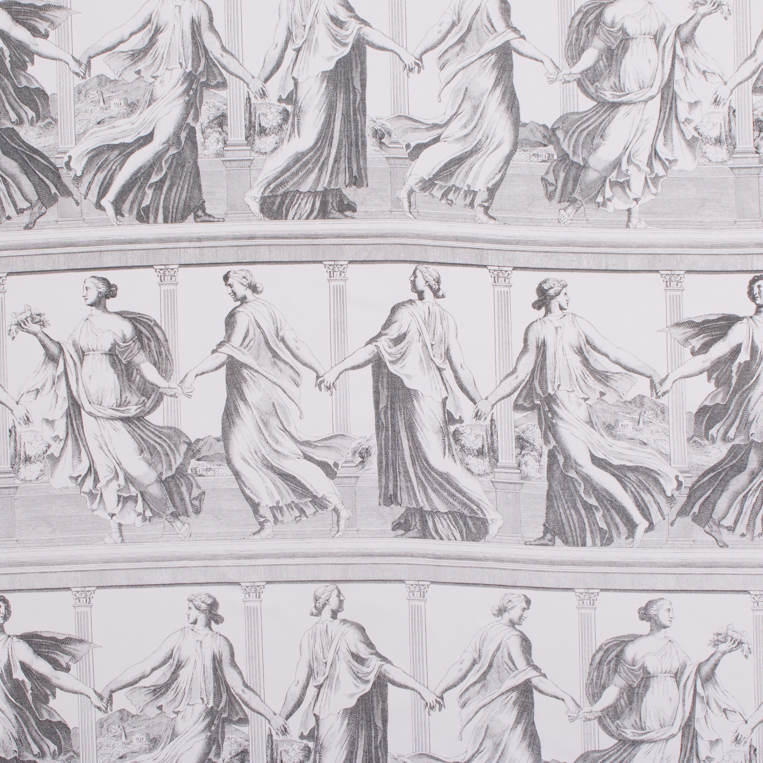 Dancing Colonaddes - Mono fabric | Roman Collection - Fabrics | Timney ...