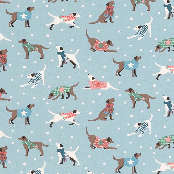 Dapper Dogs - Seafoam fabric | Coast | Fryetts