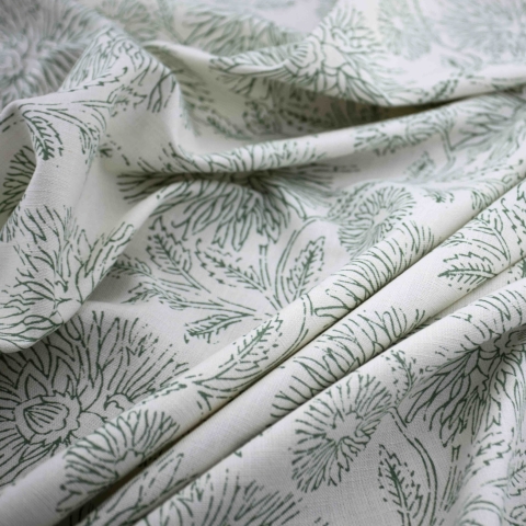 Delphine - Celadon fabric | Indienne | Warwick