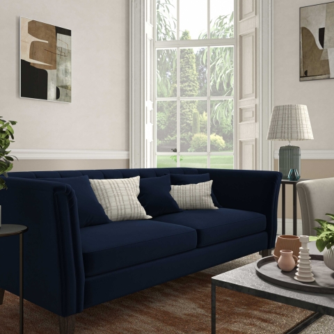 Eco-Velvet - Indigo fabric | Eco-Velvet | Warwick