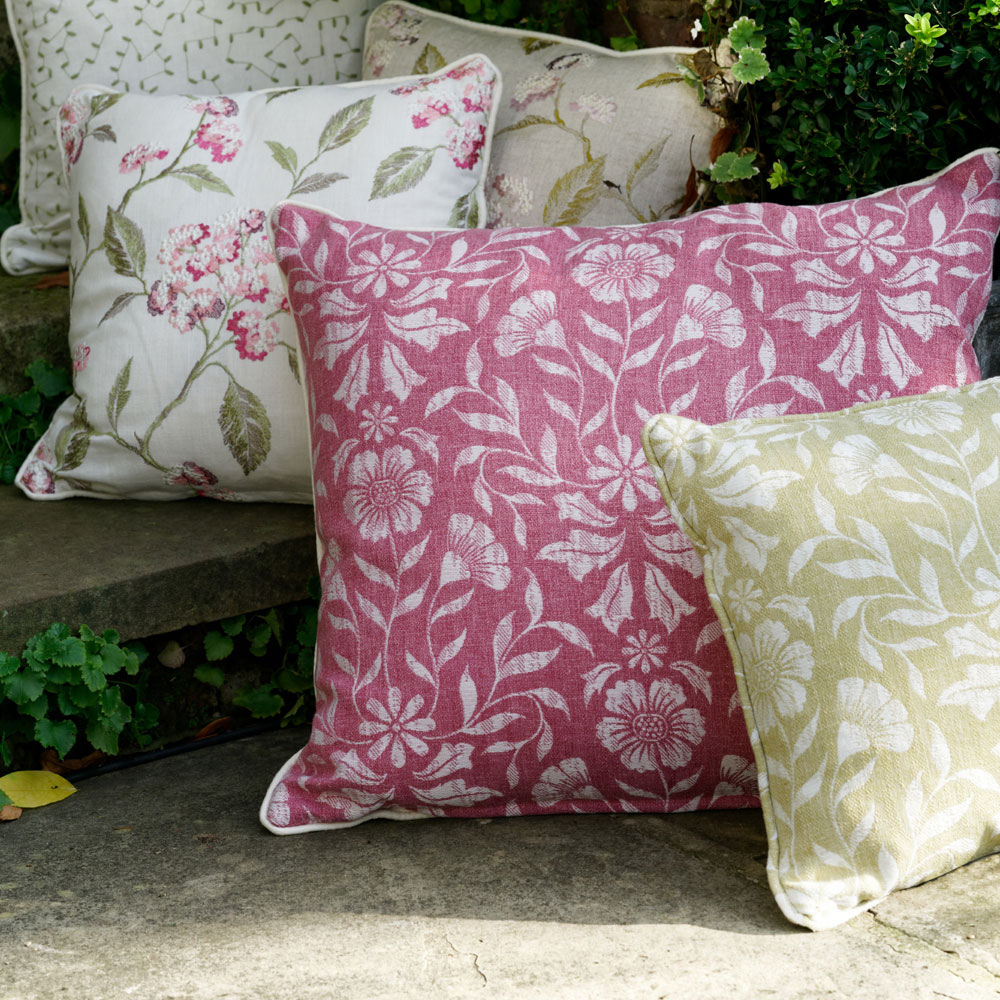 Summerby - Raspberry fabric | Avebury | Clarke & Clarke