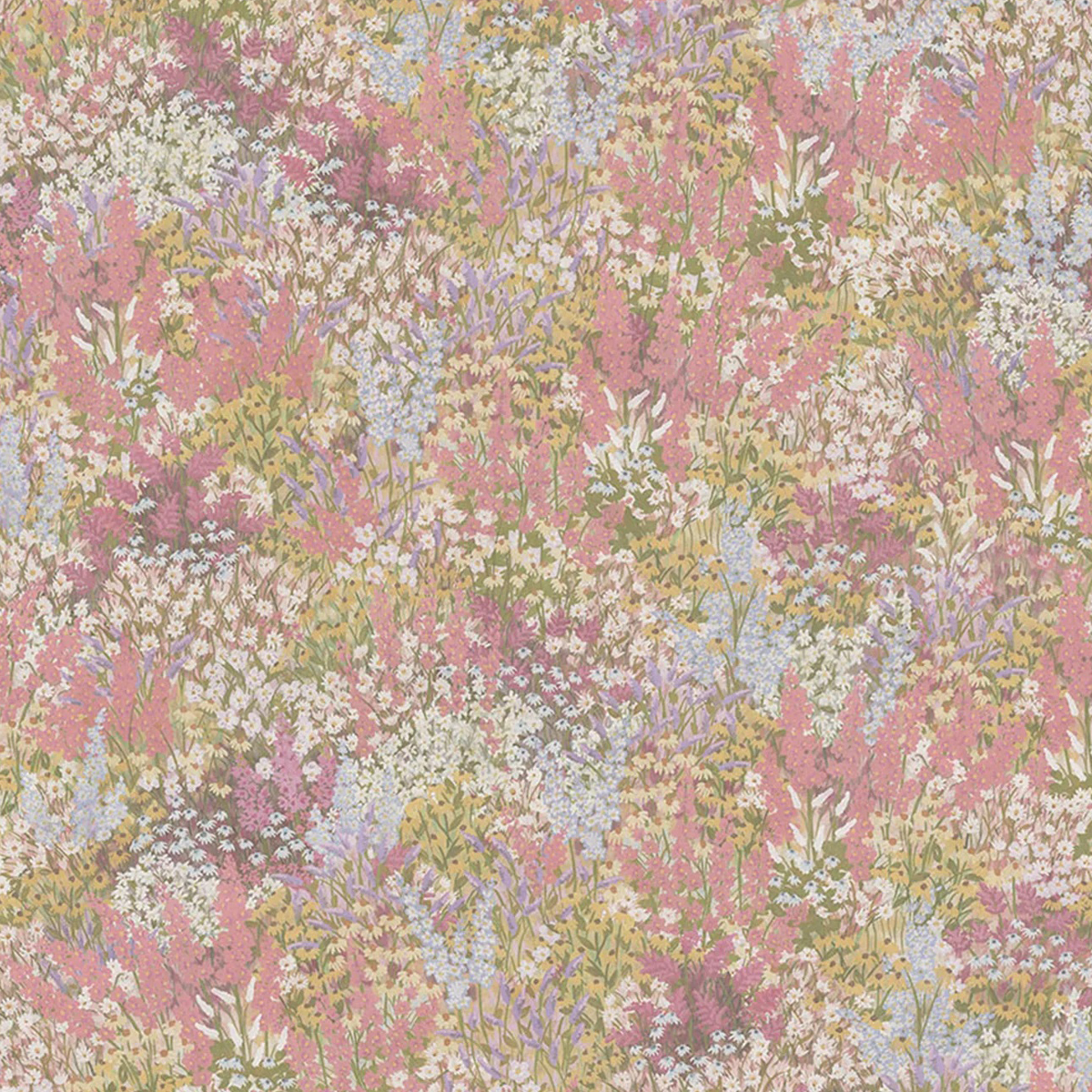 Petite Fleur Satin - Peach & Blush fabric | The Gardens Fabric ...