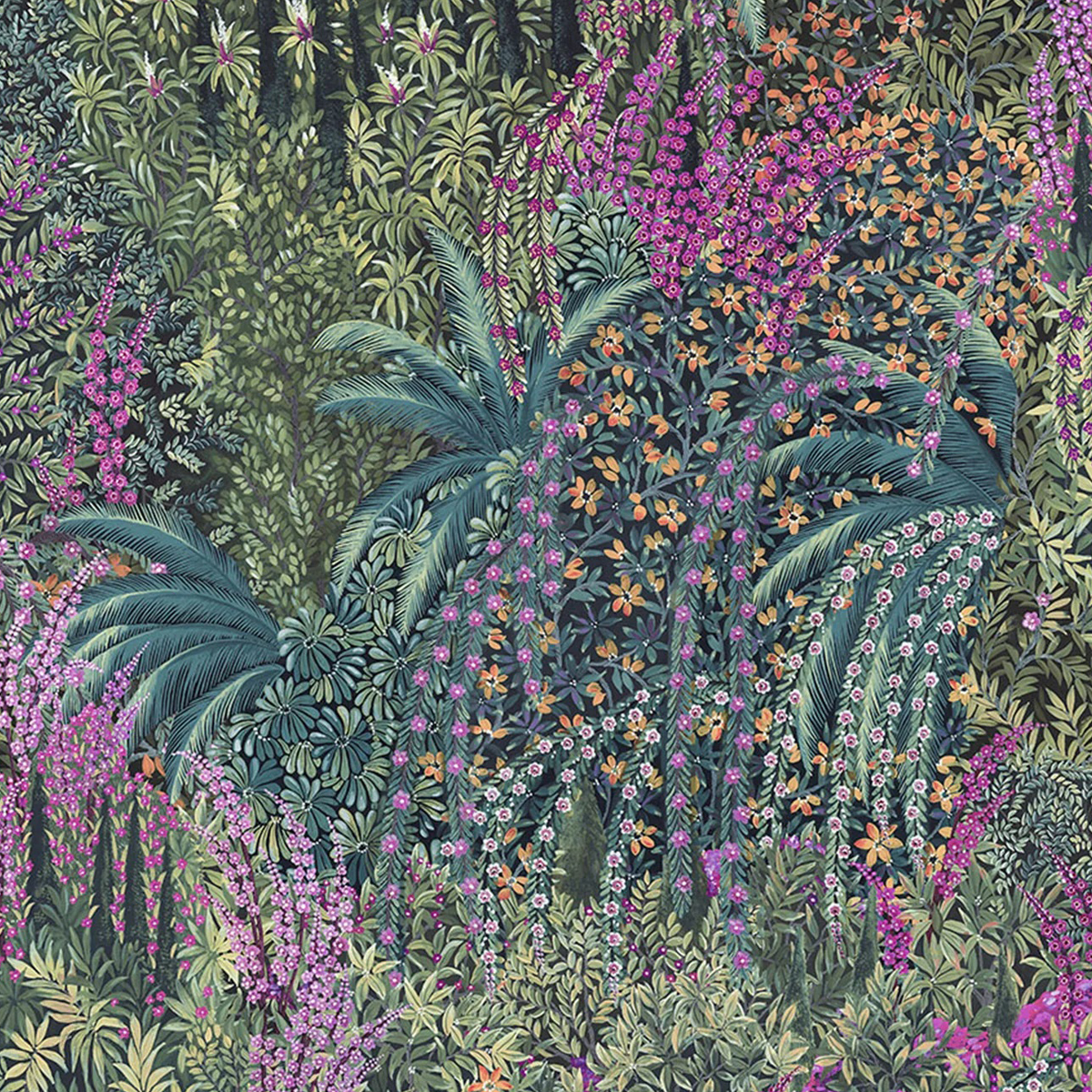 Cascade Linen Union - Teal & Viridian fabric | The Gardens Fabric ...