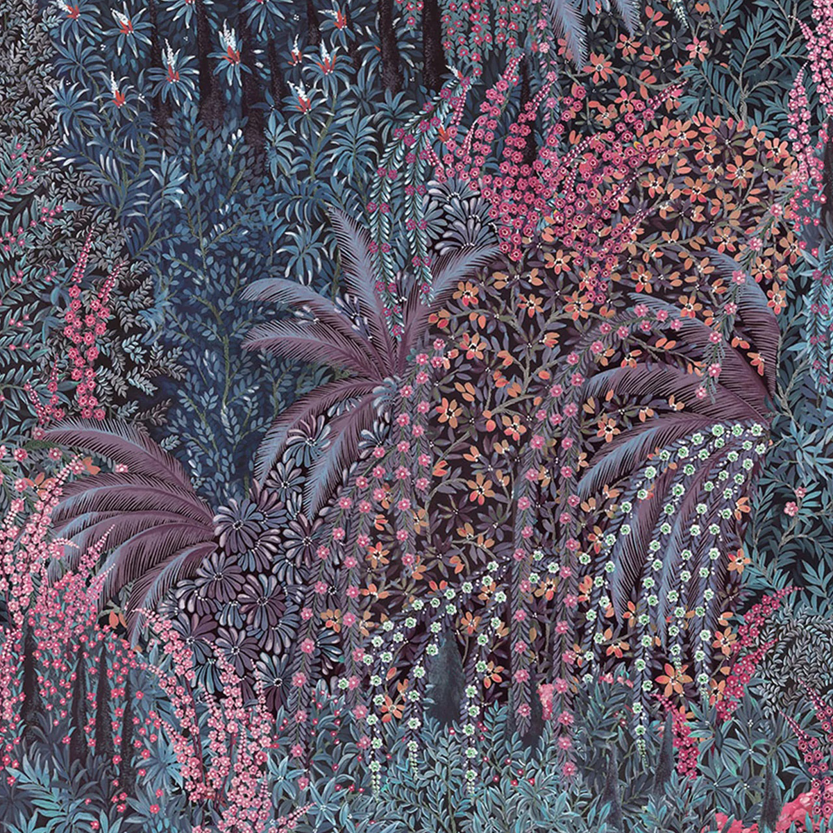 Cascade Linen Union - Violet fabric | The Gardens Fabric Collection ...