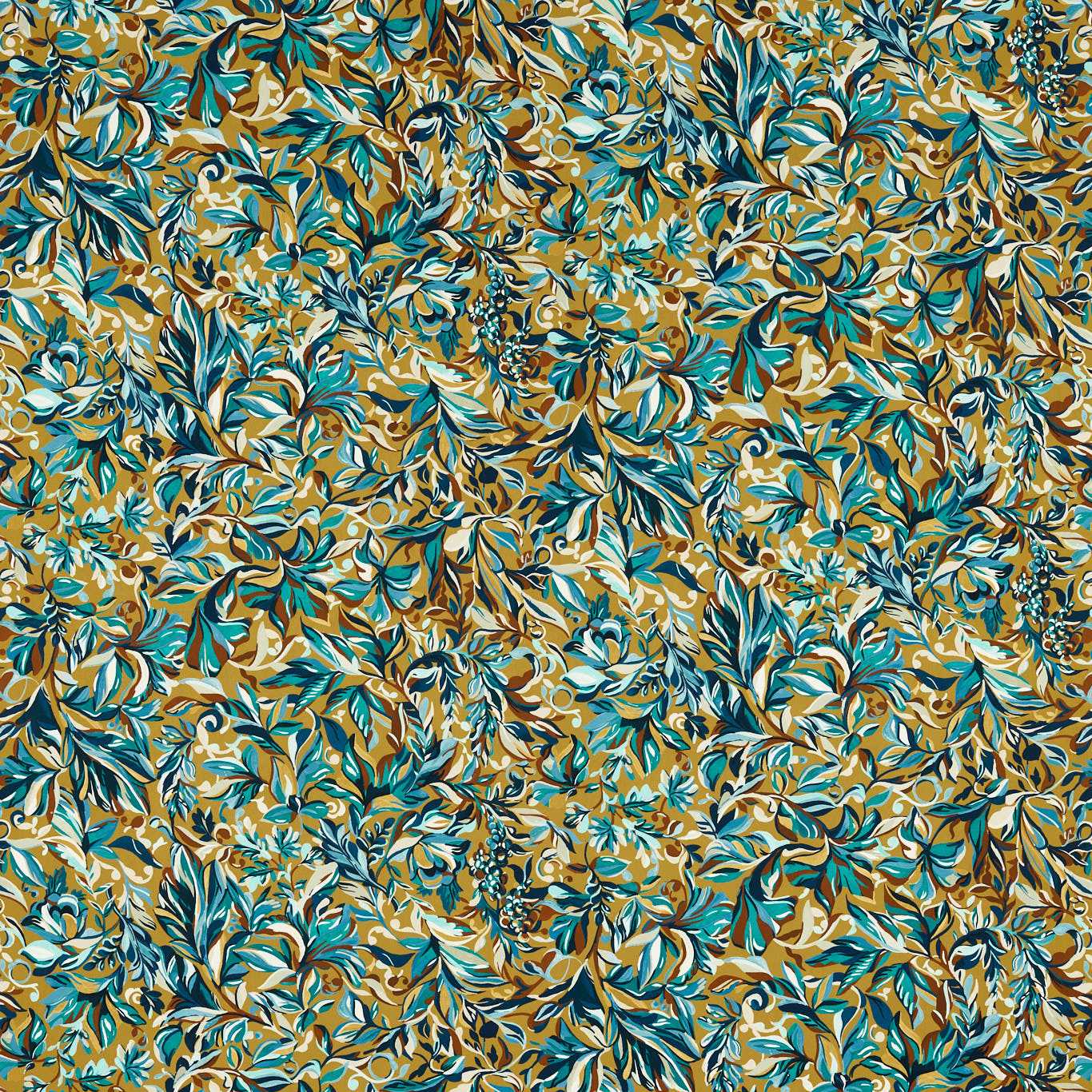 Ashbrook - Ochre fabric | Ferndene | Studio G