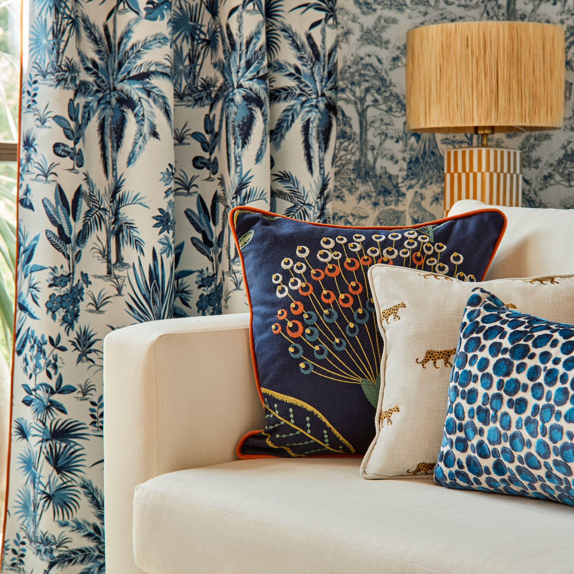 Protini - Midnight fabric | Clarke & Clarke x Breegan Jane Fabrics ...