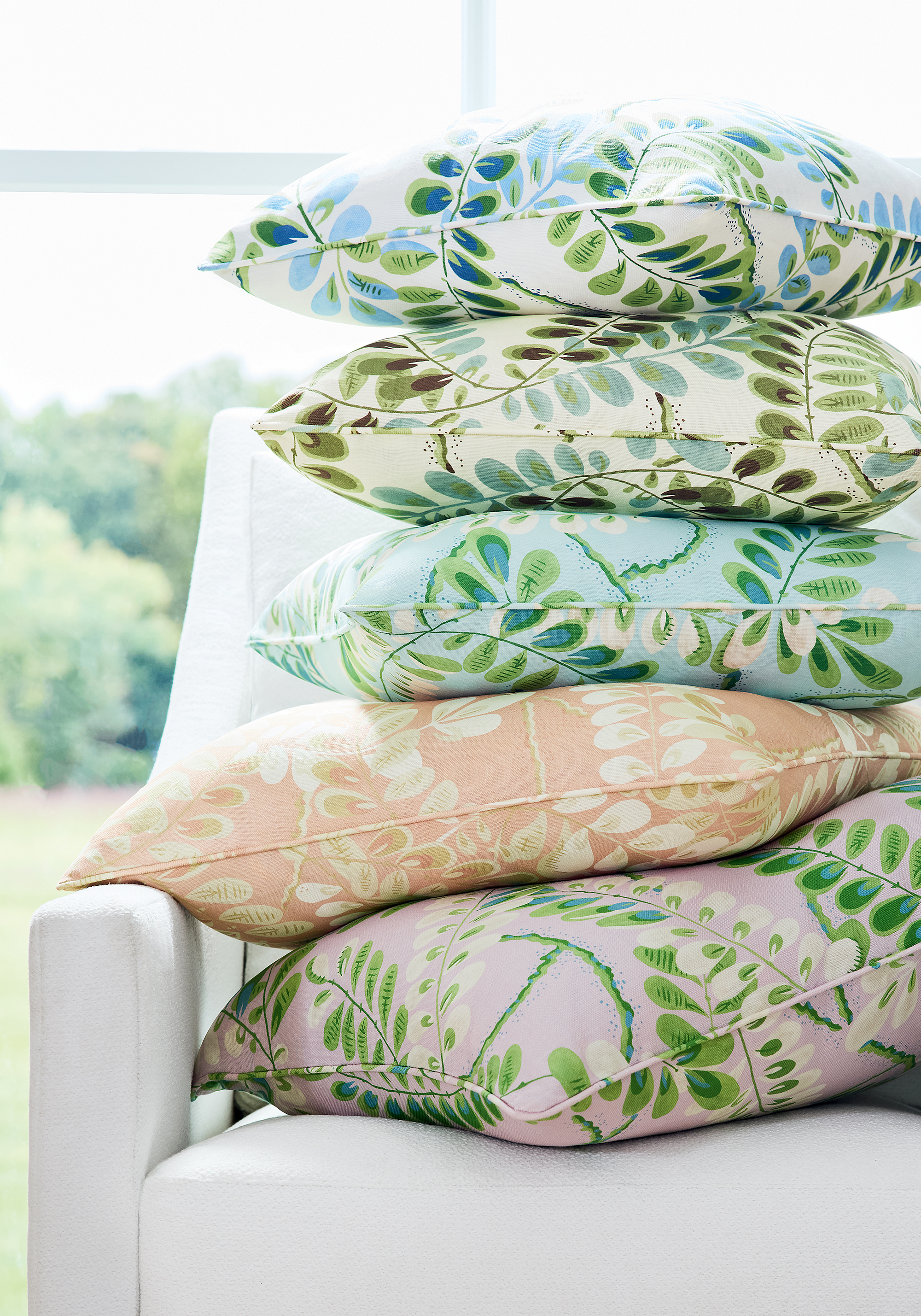 Augusta - Turquoise fabric | Wanderlust Fabrics | Thibaut