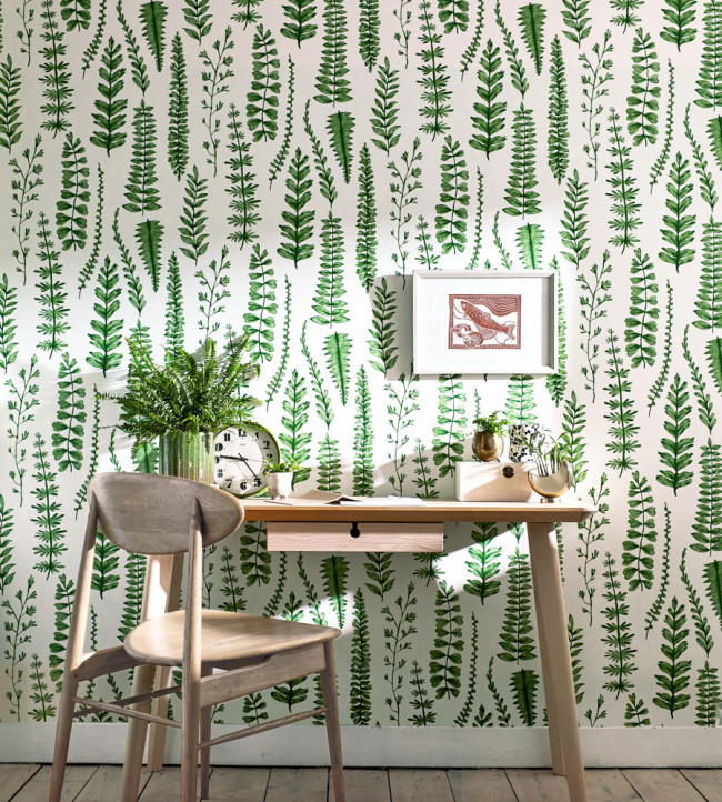 Ferns - Juniper wallpaper | Garden of Eden Wallpaper | Scion