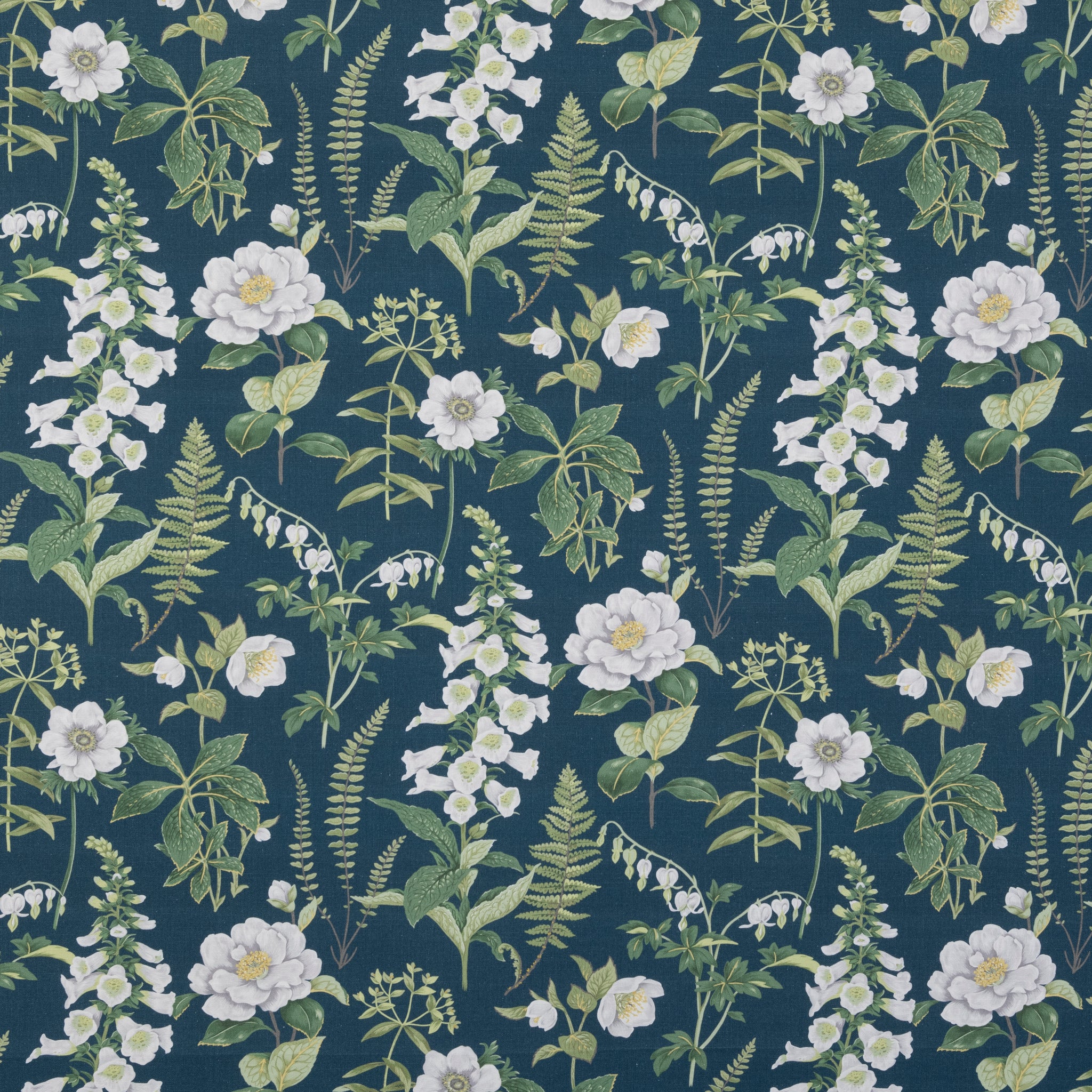Floren Linen - Navy fabric | Floren | Swaffer