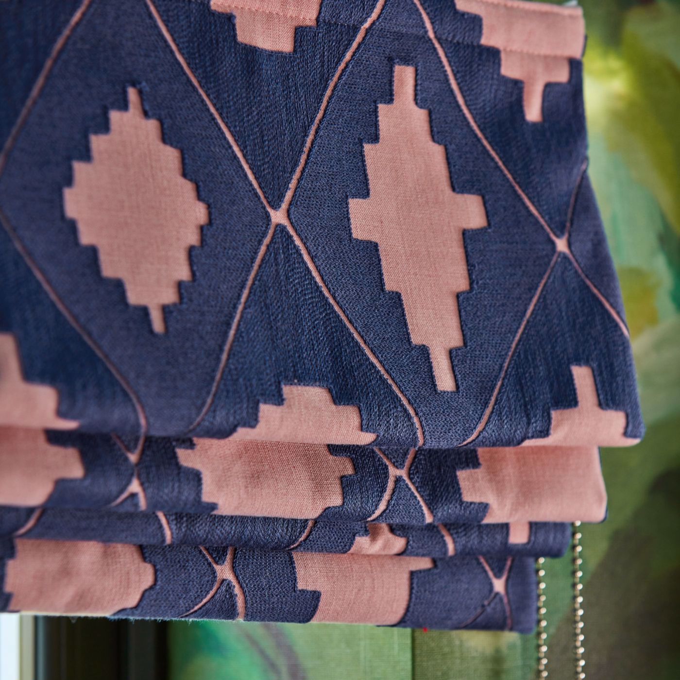 Garden Terrace - Lapis/Rose fabric | Harlequin X Sophie Robinson ...