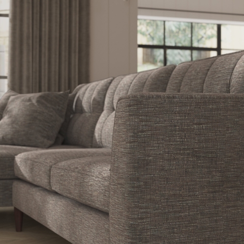 Ghent - Taupe fabric | Scandi Textures | Warwick
