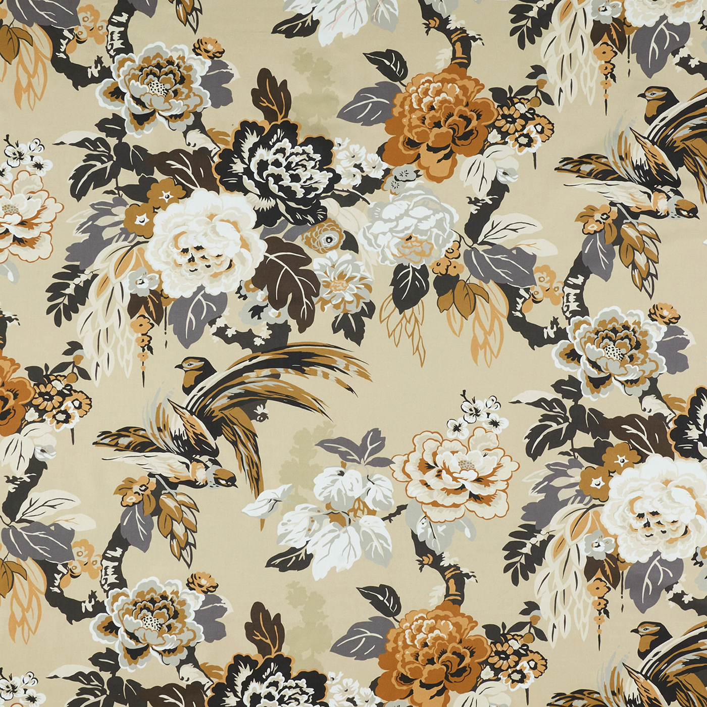 Grand Floral - Mocha wallpaper | Birchgrove Wallpaper | The Design Archives