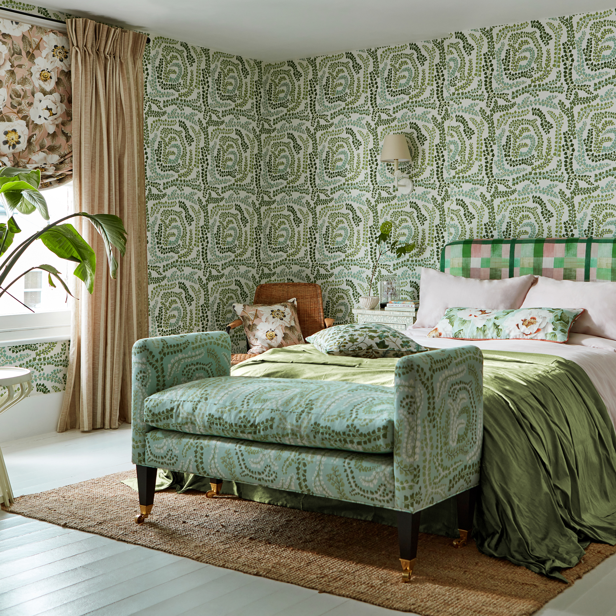 Fayola - Seaglass/Clover/Awakening fabric | Colour 4 Fabrics | Harlequin