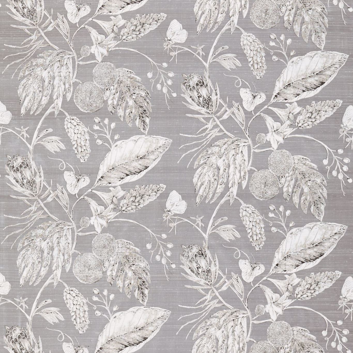 Amborella Silk - Steel fabric | Palmetto Fabrics | Harlequin