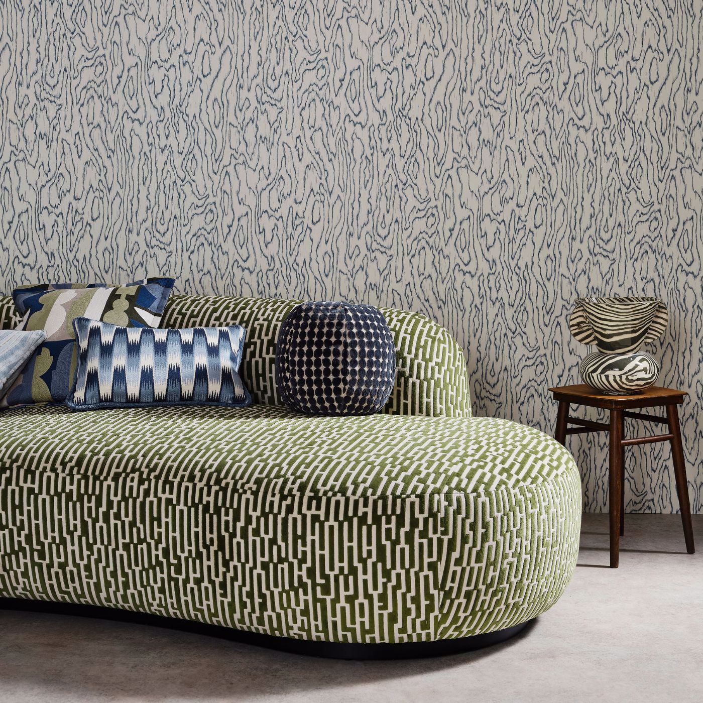 Great Hey - Matcha fabric | Harlequin x Henry Holland Weaves | Harlequin