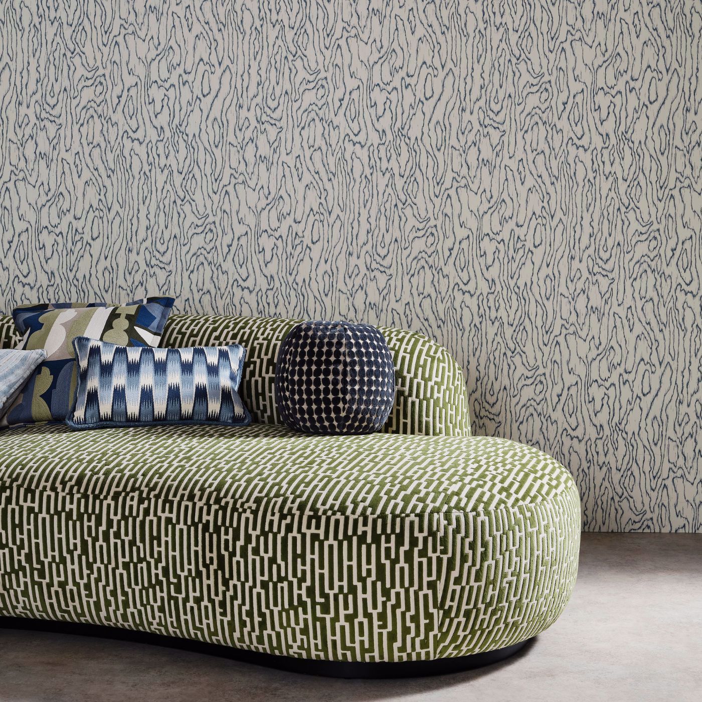 Edenfield Wide Width - Atlantic wallpaper | Harlequin X Henry Holland ...
