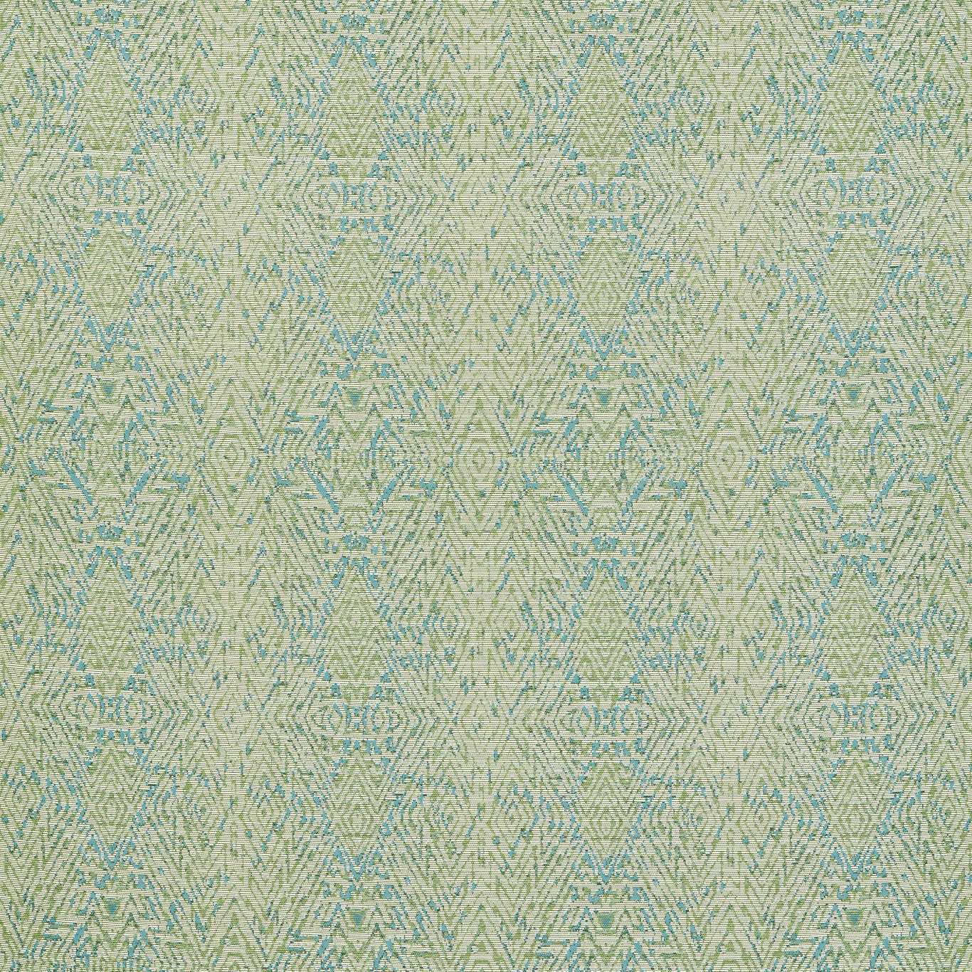 Hansha - Kelly/Lagoon fabric | Kasuri Fabrics | Harlequin
