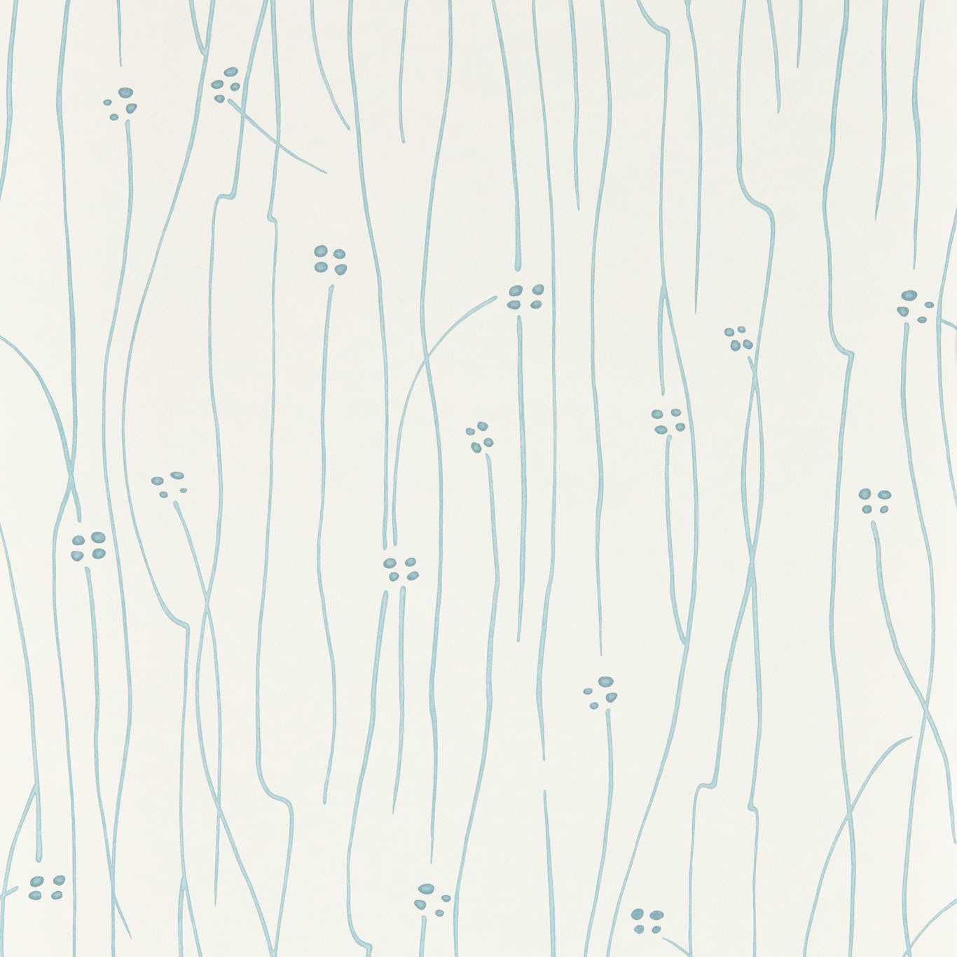 Eizou Wallpaper - Sky/ Indigo/Chalk wallpaper | Kasuri Wallpapers | Harlequin