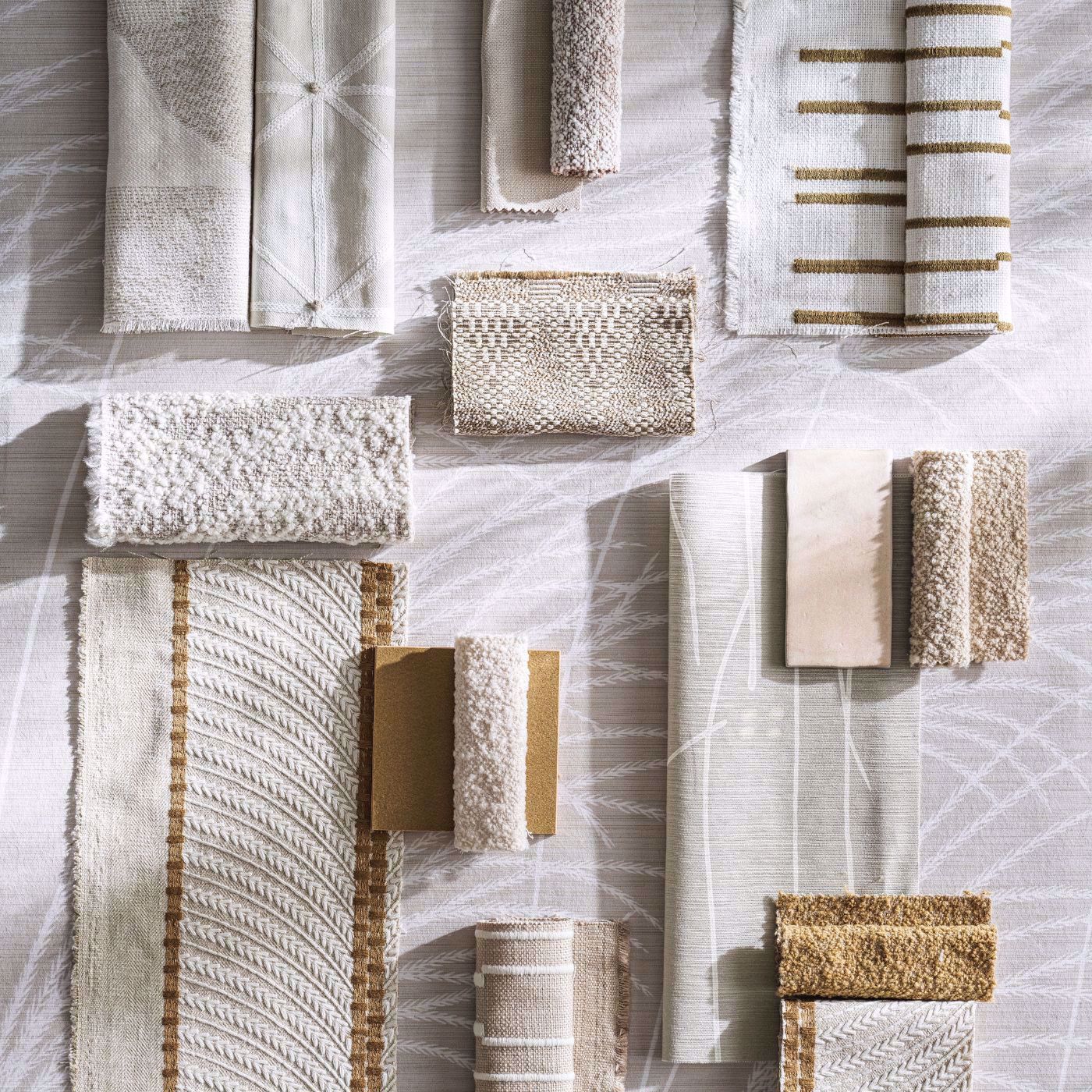 Miscanthus Wallpaper - Parchment/Frost wallpaper | Kasuri Wallpapers | Harlequin