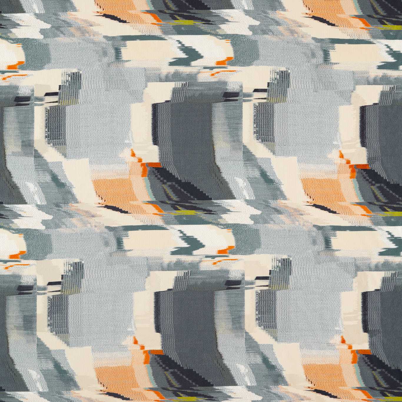 Perspective - Slate/Sedona fabric | Reflect Fabrics | Harlequin